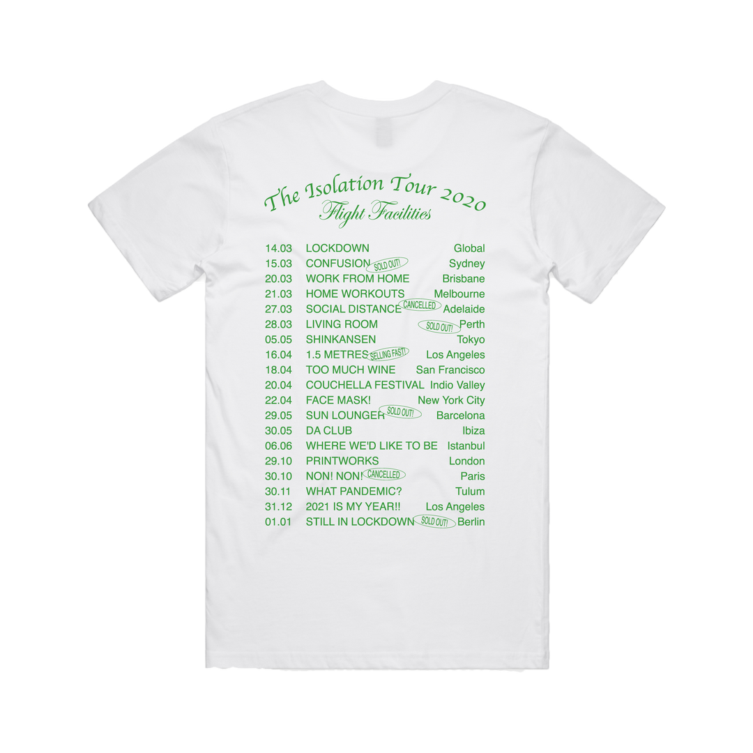 Isolation Tour / White T-Shirt – Flight Facilities